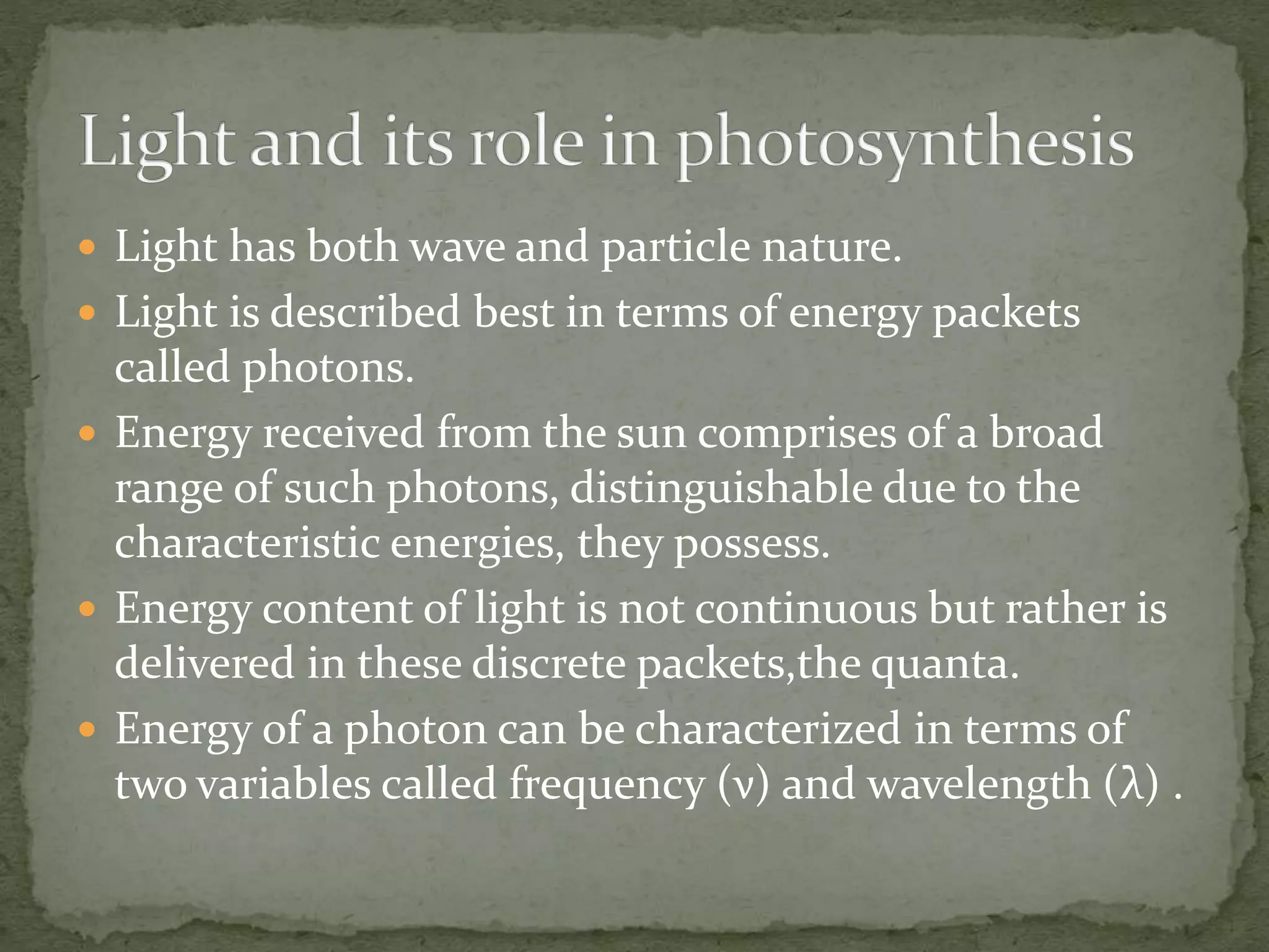 Light reaction in photosynthesis | PPTX