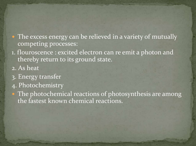 Light reaction in photosynthesis | PPTX | Chemistry | Science