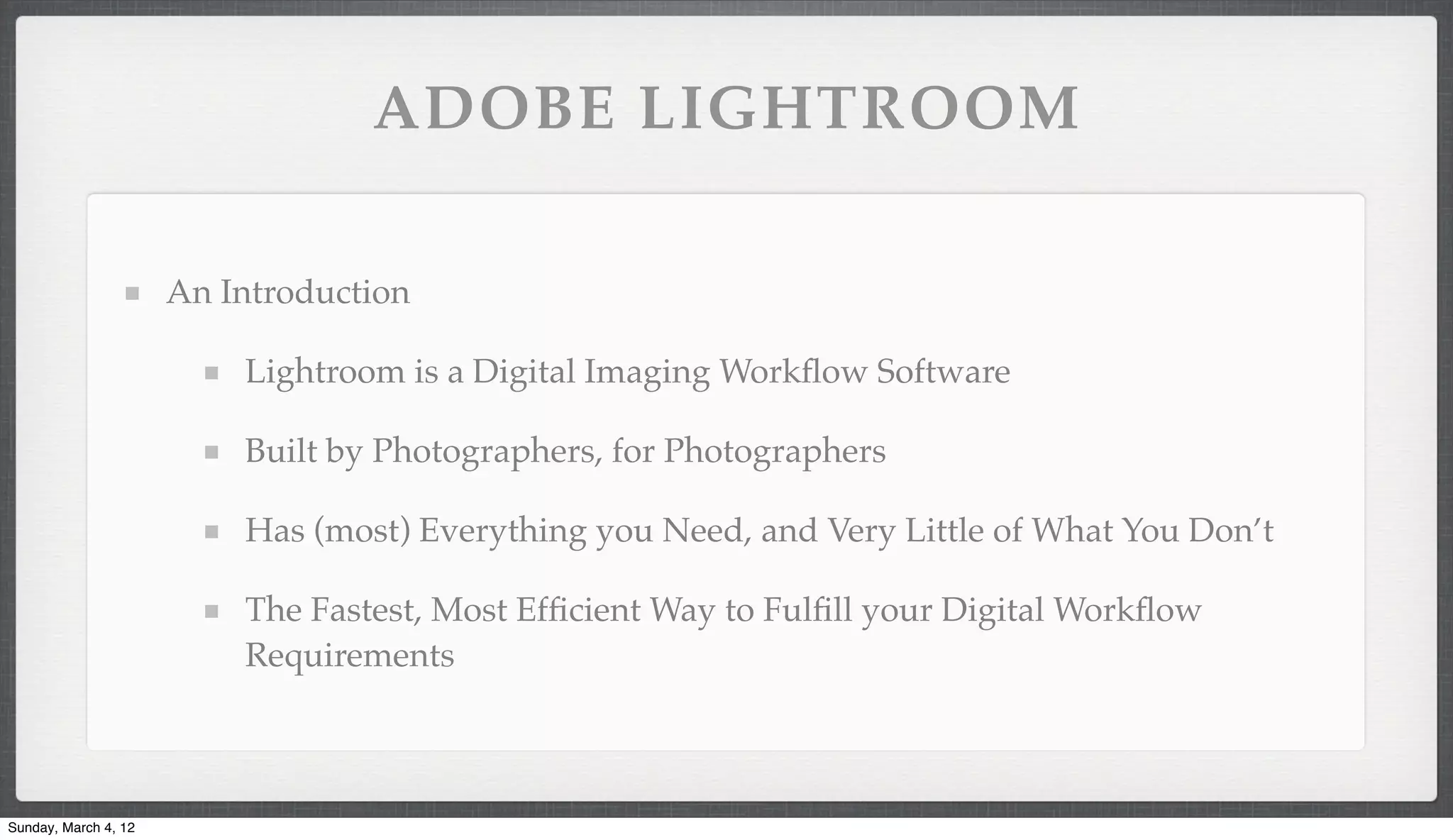 Lightroom pdf | PDF | Photo Editing Software | Computer Software and ...