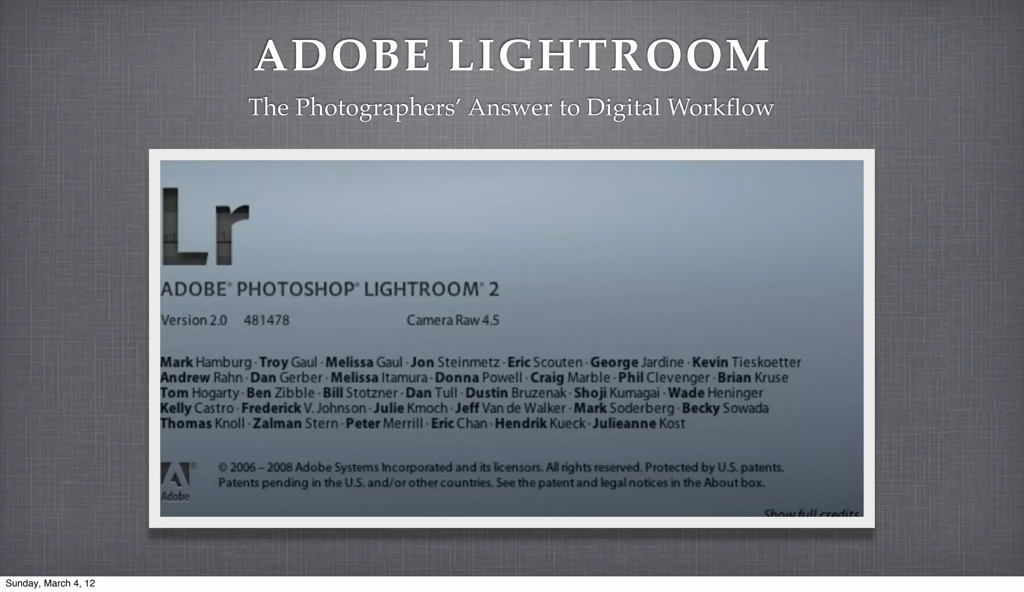 Lightroom pdf | PDF | Photo Editing Software | Computer Software and ...
