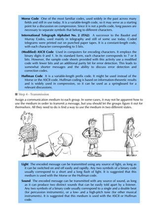 Lights and Drums: an Unplugged-style Activity | PDF