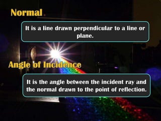 Lights and Optics - reflection, refraction and dispersion of light | PPTX