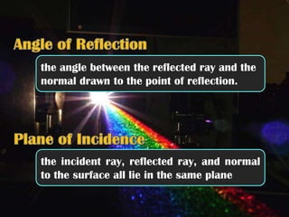 Lights and Optics - reflection, refraction and dispersion of light | PPTX