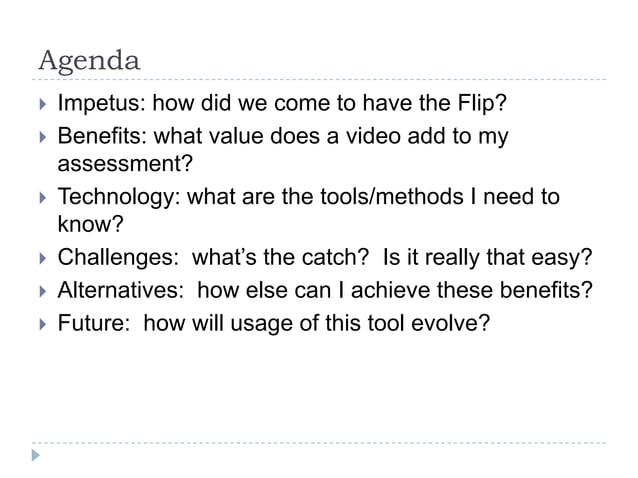 Lights, camera, assessment | PPT