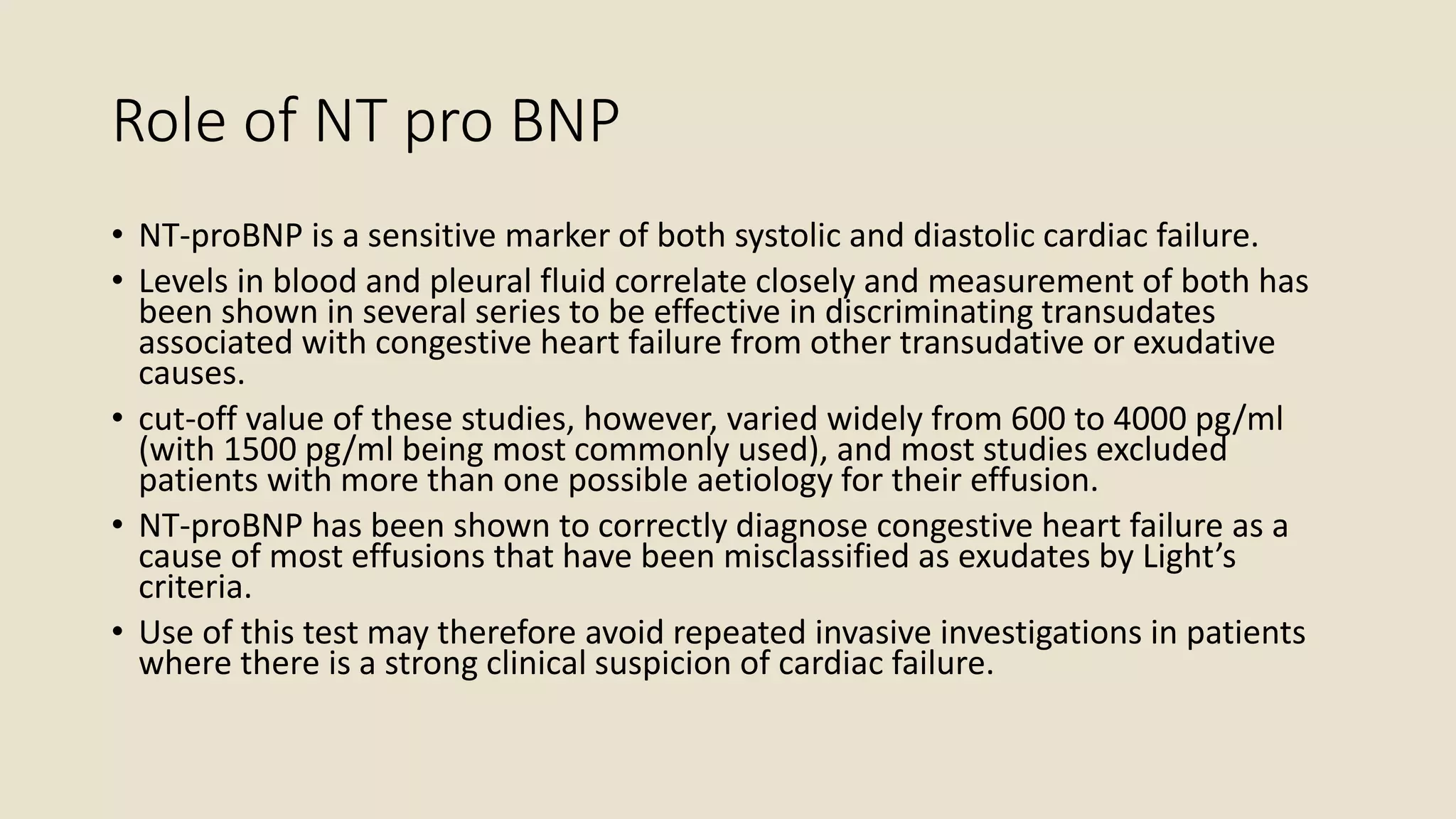 Lights criteria pleural diseases | PPTX