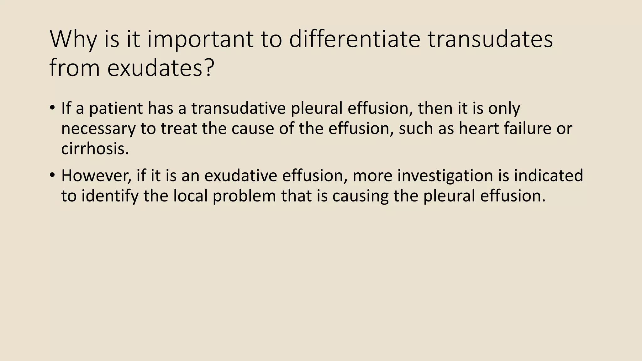 Lights criteria pleural diseases | PPTX