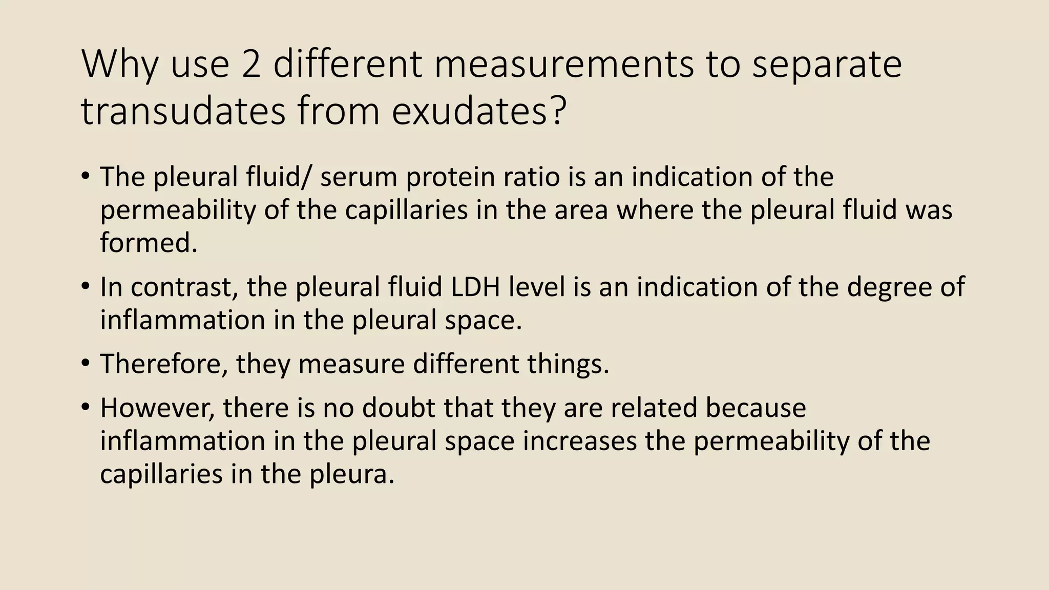 Lights criteria pleural diseases | PPTX