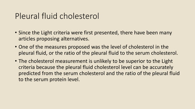 Lights criteria pleural diseases | PPTX | Lung and Respiratory Health ...
