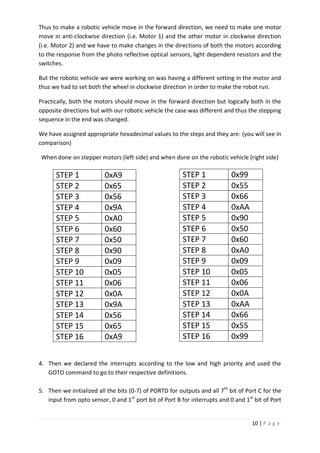 Report - Light Sensing Robot | PDF