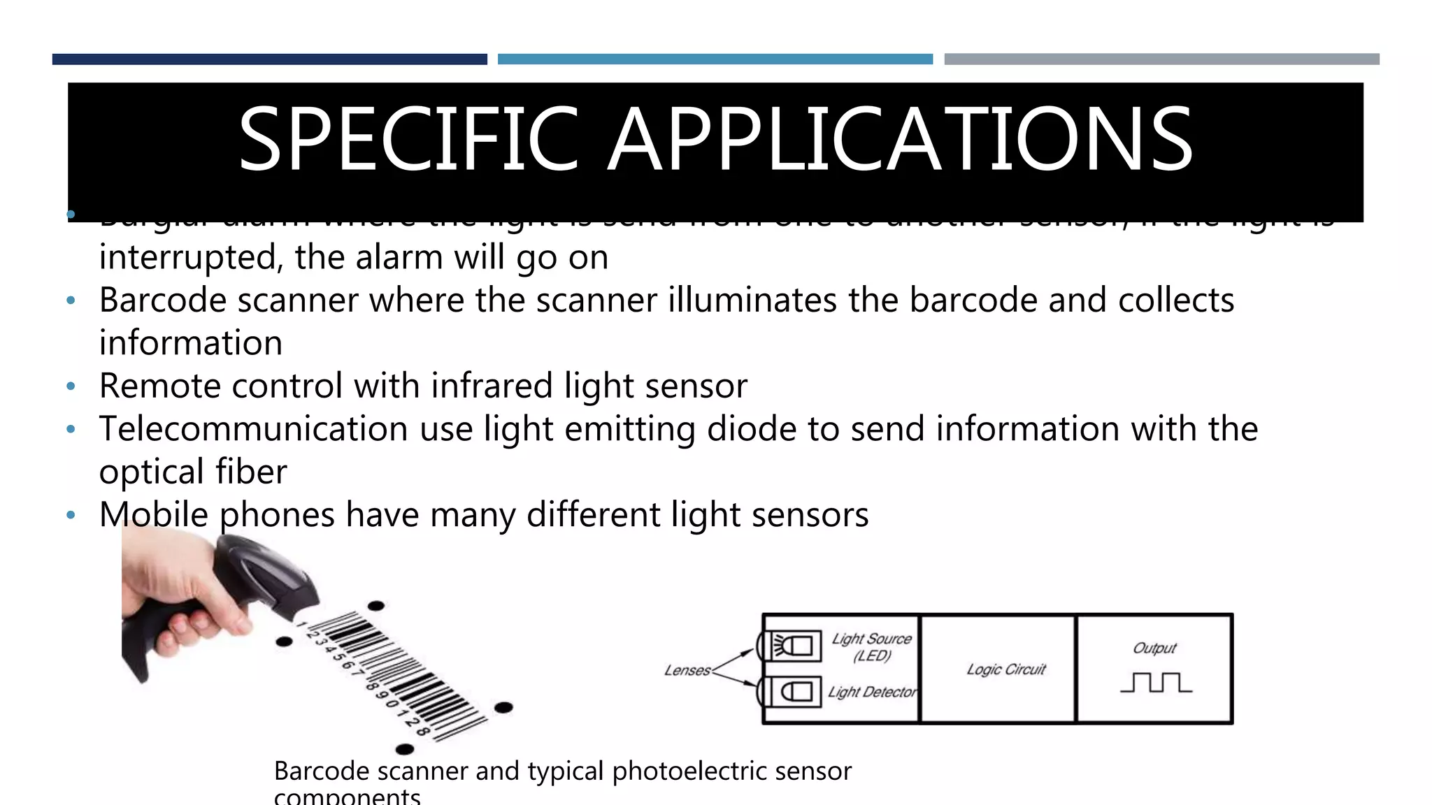 Light sensors seminar | PPTX