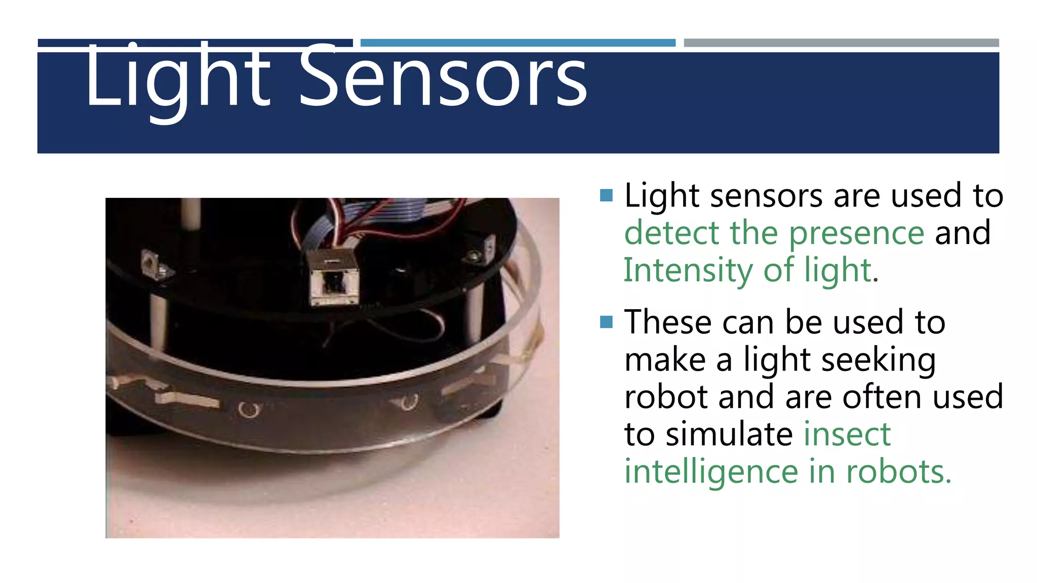 Light sensors seminar | PPTX