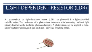 Light sensors seminar | PPTX