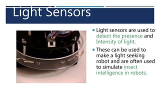 Light sensors seminar | PPTX