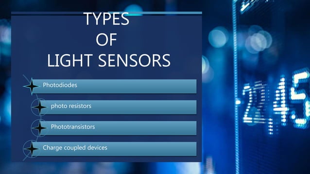 Light sensors seminar | PPTX