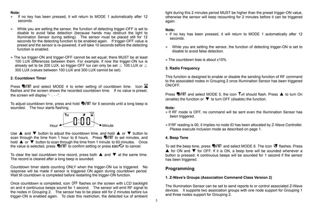Light sensor with lcd display user manual | PPT