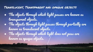 Light , shadow & reflections. | PDF