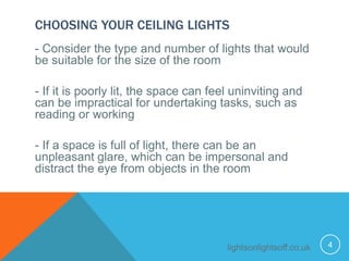 Ceiling Lights | PPTX