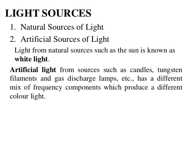 Light sources