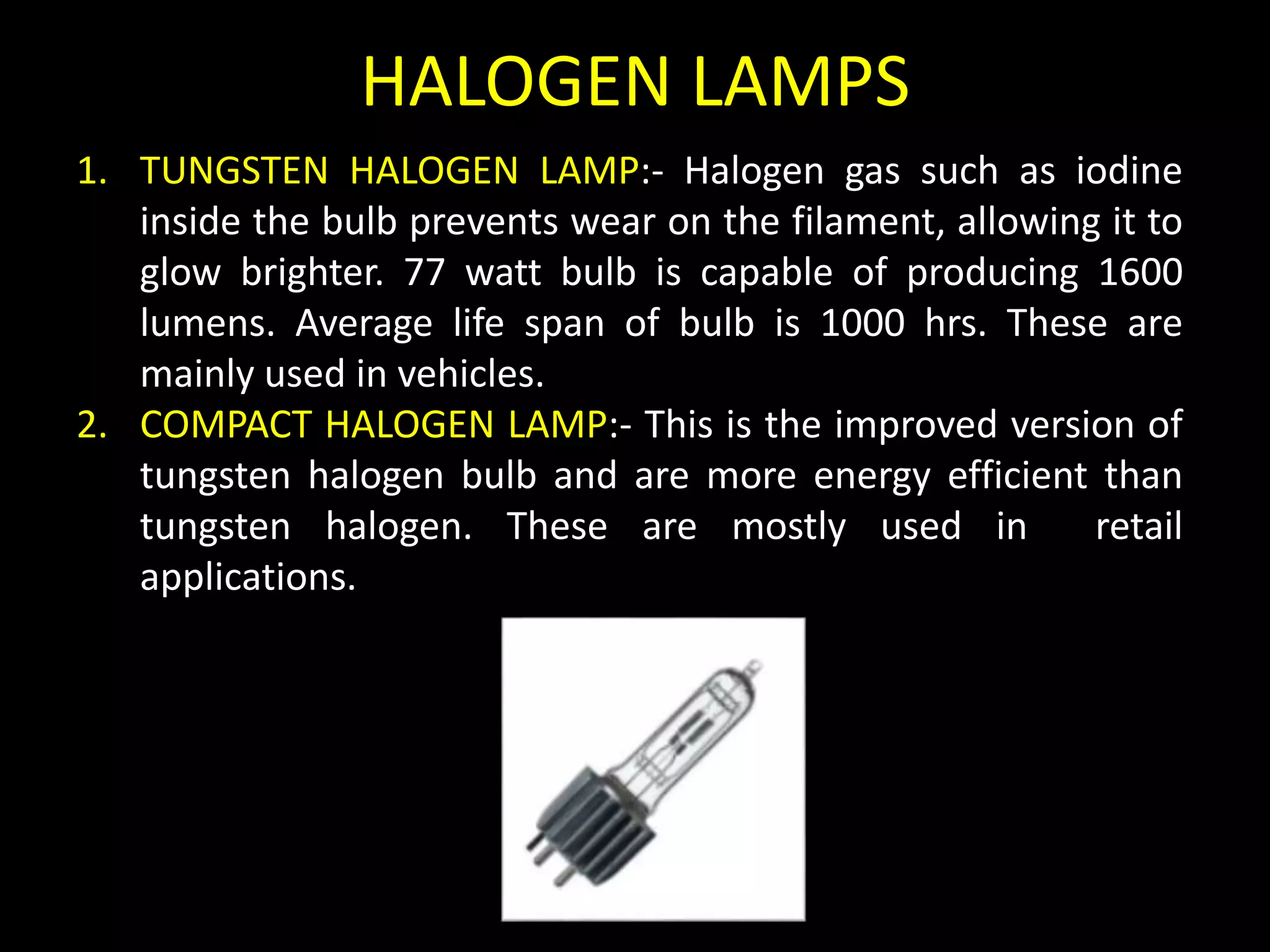 Different types of Light Sources | PPTX