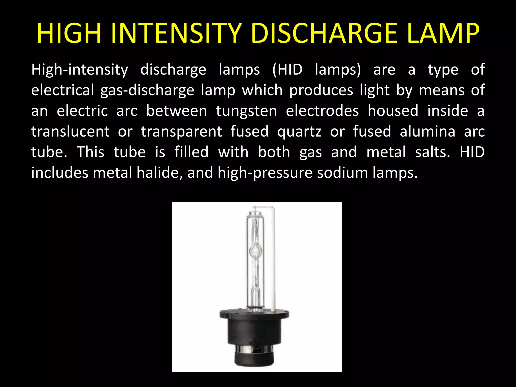 Different types of Light Sources | PPTX