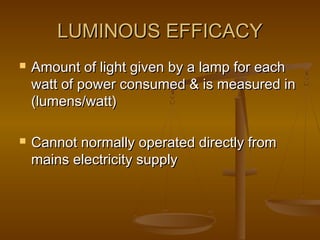 Light sources its advantages & disadvantages | PPT