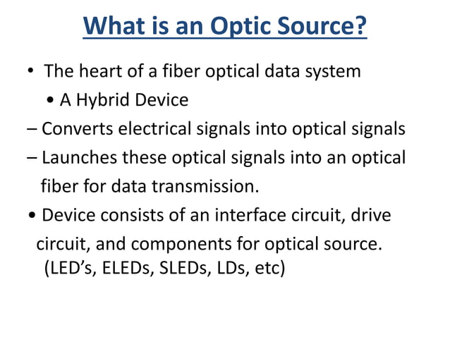 led and laser ___ light sources | PPTX | Chemistry | Science