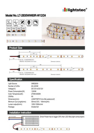 Lightstec led strip light 2835 60 | PDF