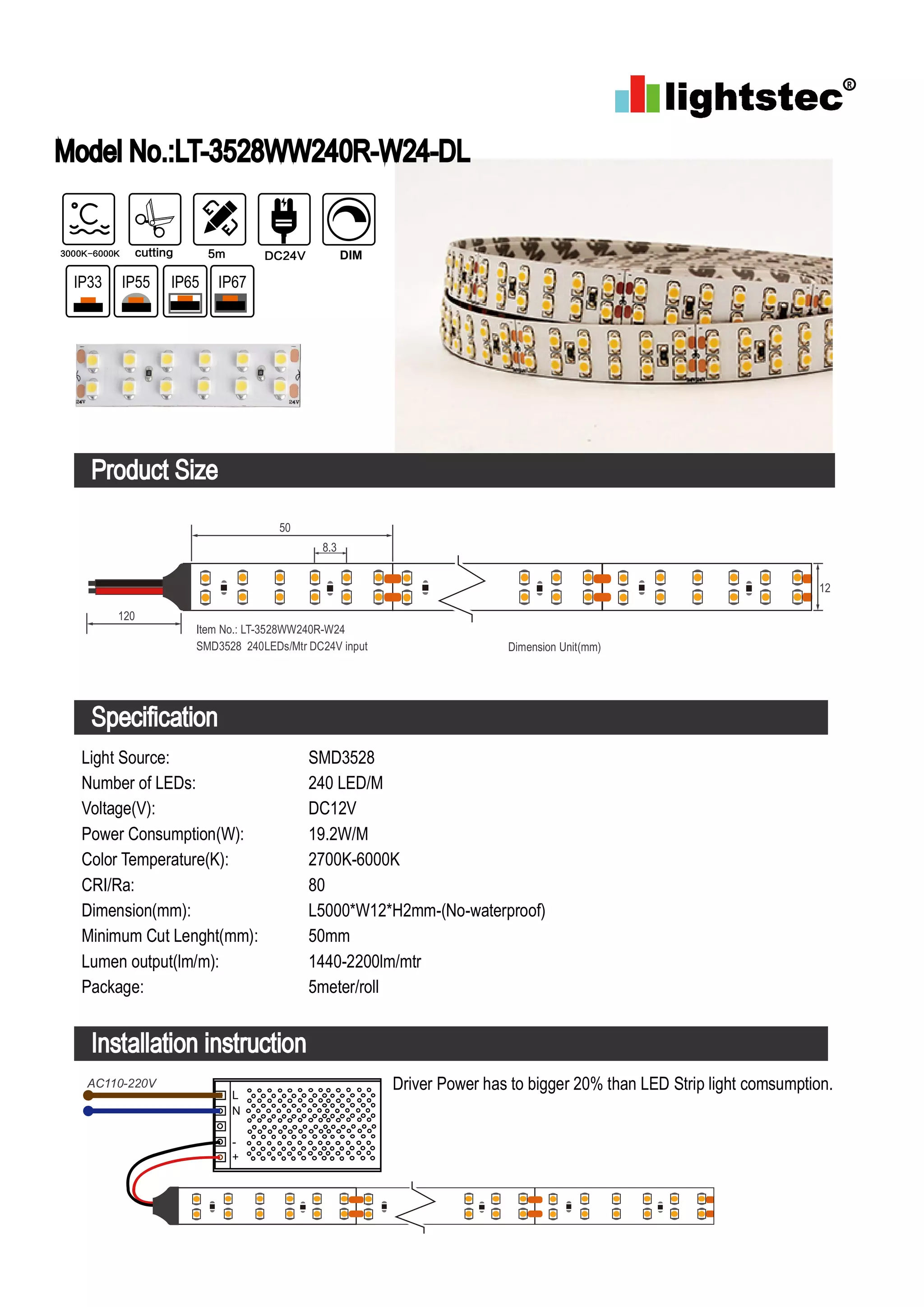 Lightstec led strip light 3528 240-dl | PDF | Radio Control | Hobbies ...