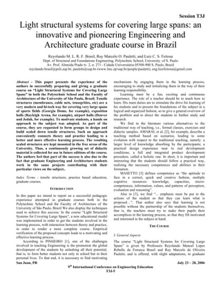 Light structural systems_for_covering_large_spans | PDF | Free Download