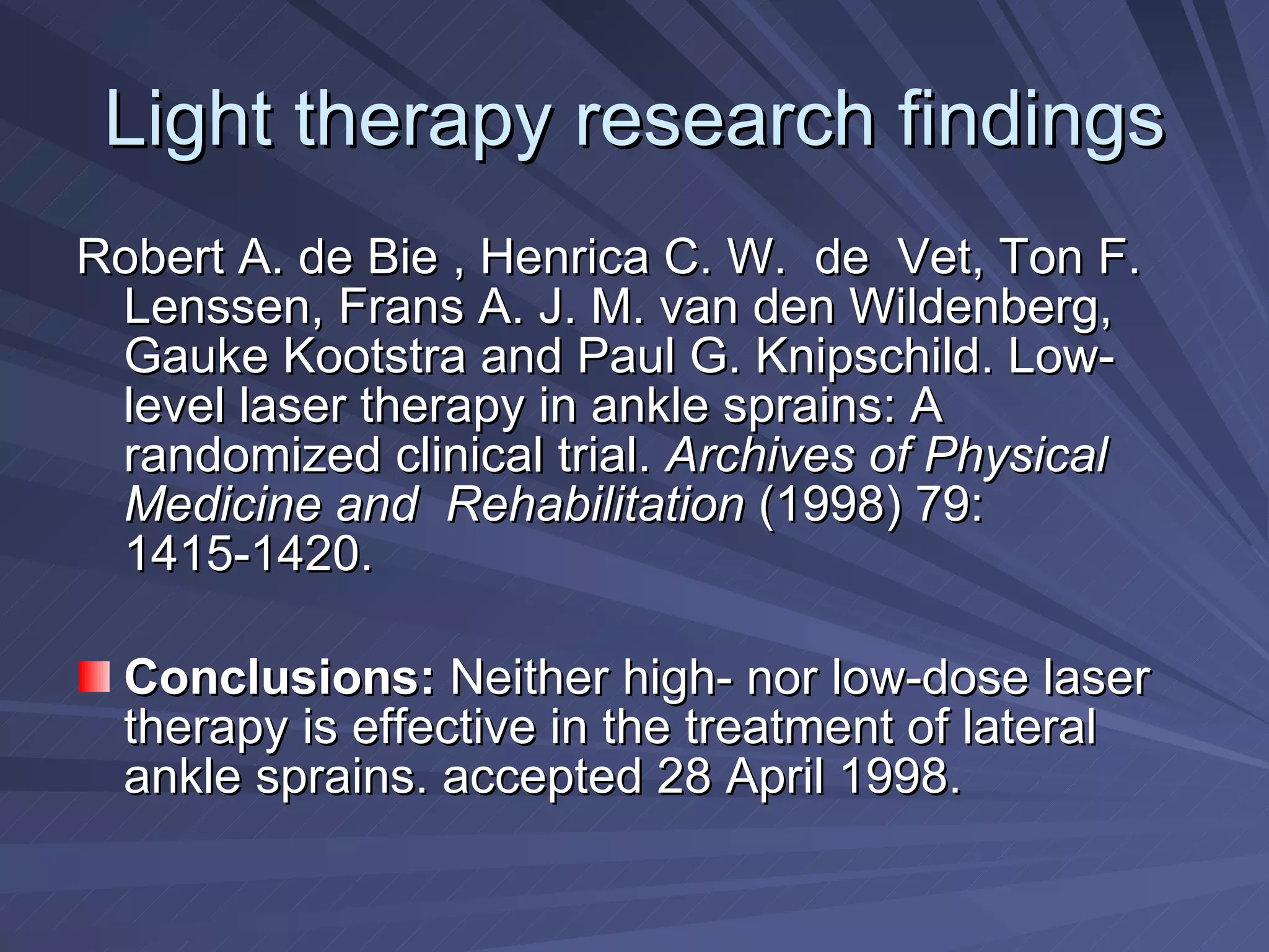 Light Therapy | PPT