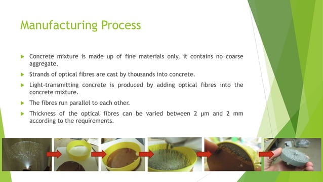 Light Transmitting concrete | PPTX | Physics | Science