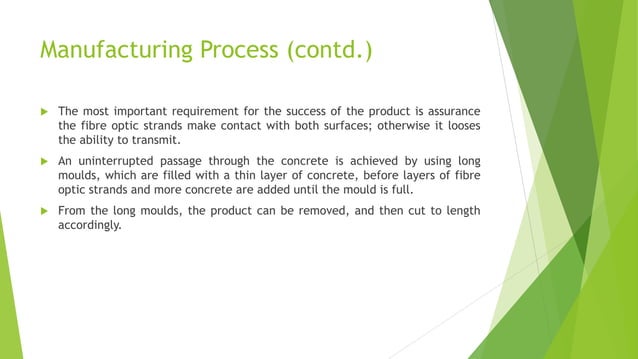 Light Transmitting concrete | PPTX | Physics | Science