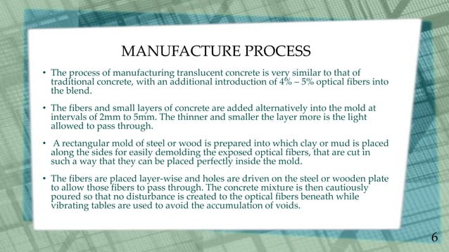 LIGHT TRANSMITTING CONCRETE.pptx nefind fjiij | PPT