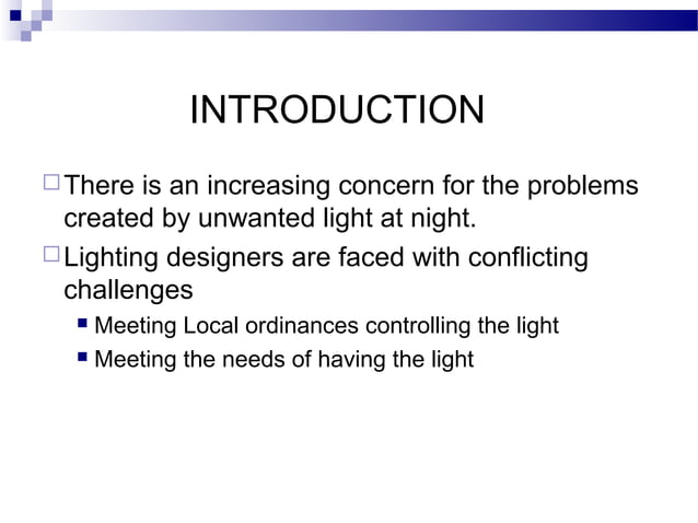 Light trespass and_pollution[1] | PPT