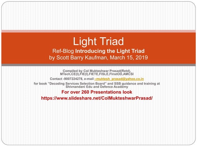 Light Triad | PPTX