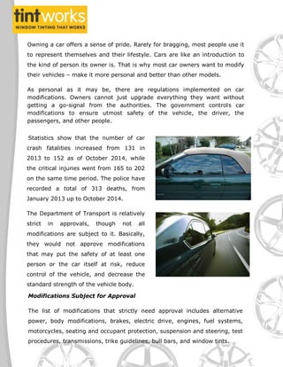 Light vehicle modification rules in western australia | PDF