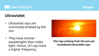LIGHT WAVES from QUIPPER PHYSICS GRADE 7 | PPTX