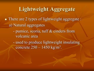 Lightweight aggregate concrete | PDF