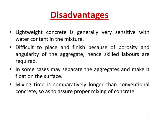 Lightweight aggregate concrete ppt | PPTX