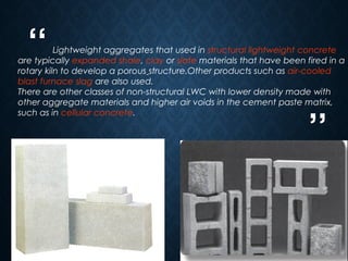Lightweight and heavyweight concrete | PPT | Civil Engineering Industry ...