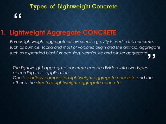 Lightweight and heavyweight concrete | PPT | Civil Engineering Industry ...