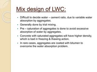 Light weight concrete | PPTX