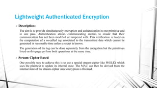 Lightweight cryptography | PPTX | Information and Network Security | Computing