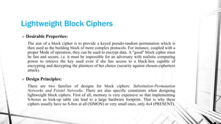 Lightweight cryptography | PPTX