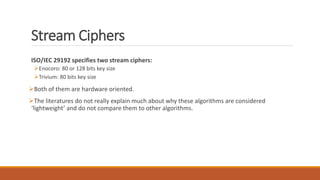 Light Weight Cryptography for IOT.pptx | Internet | Computing