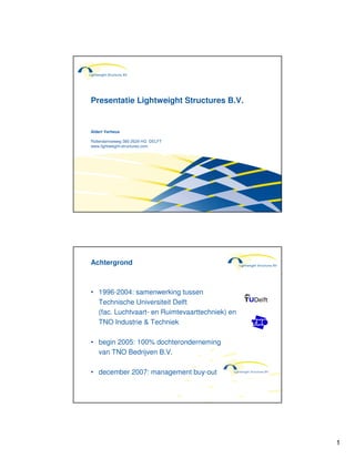 Lightweight Structures Bedrijfsinformatie | PDF | Business | Business ...