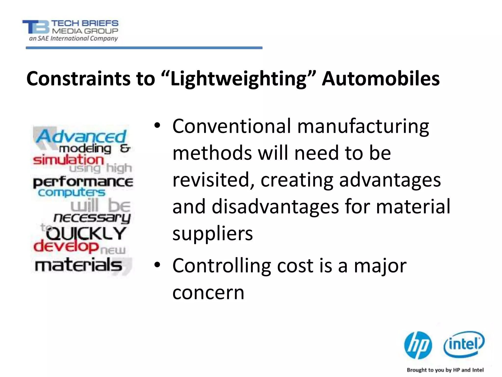 Lightweighting Automobiles | PPTX