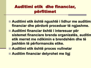 Raportimi dhe auditimi etik e social | PDF