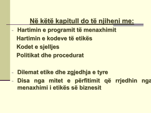 Programet e menaxhimit etik | PDF