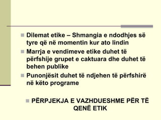 Programet e menaxhimit etik | PDF